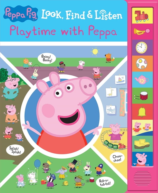 Peppa Pig: Playtime with Peppa Look, Find & Listen Sound Book: - (Other ...