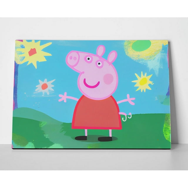 Peppa Pig Poster or Wrapped Canvas - Walmart.com