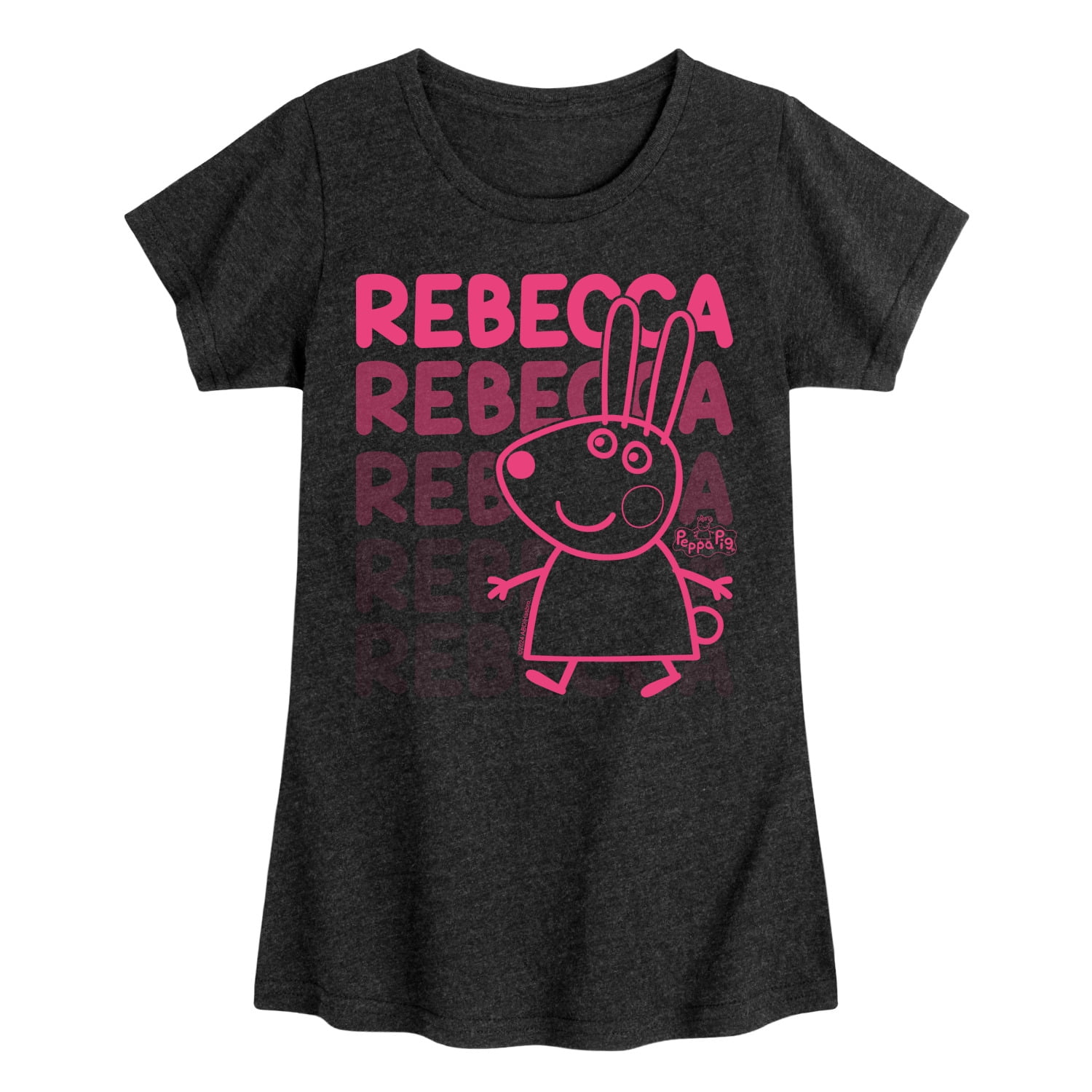 Peppa Pig - Rebecca Stacked - Girls Toddler And Youth Fitted Short ...