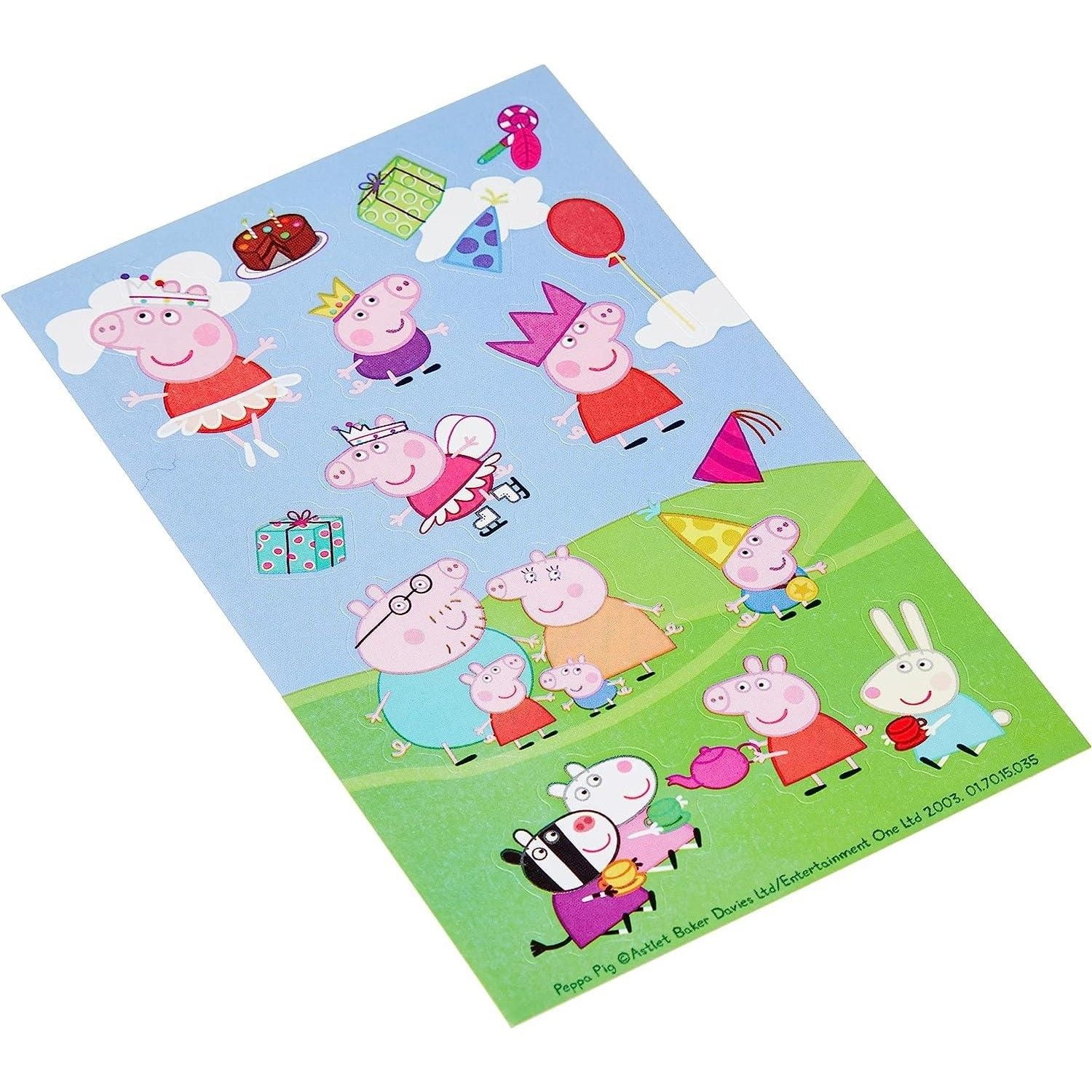 Peppa Pig Sticker Sheet (Pack of 6) - Walmart.com