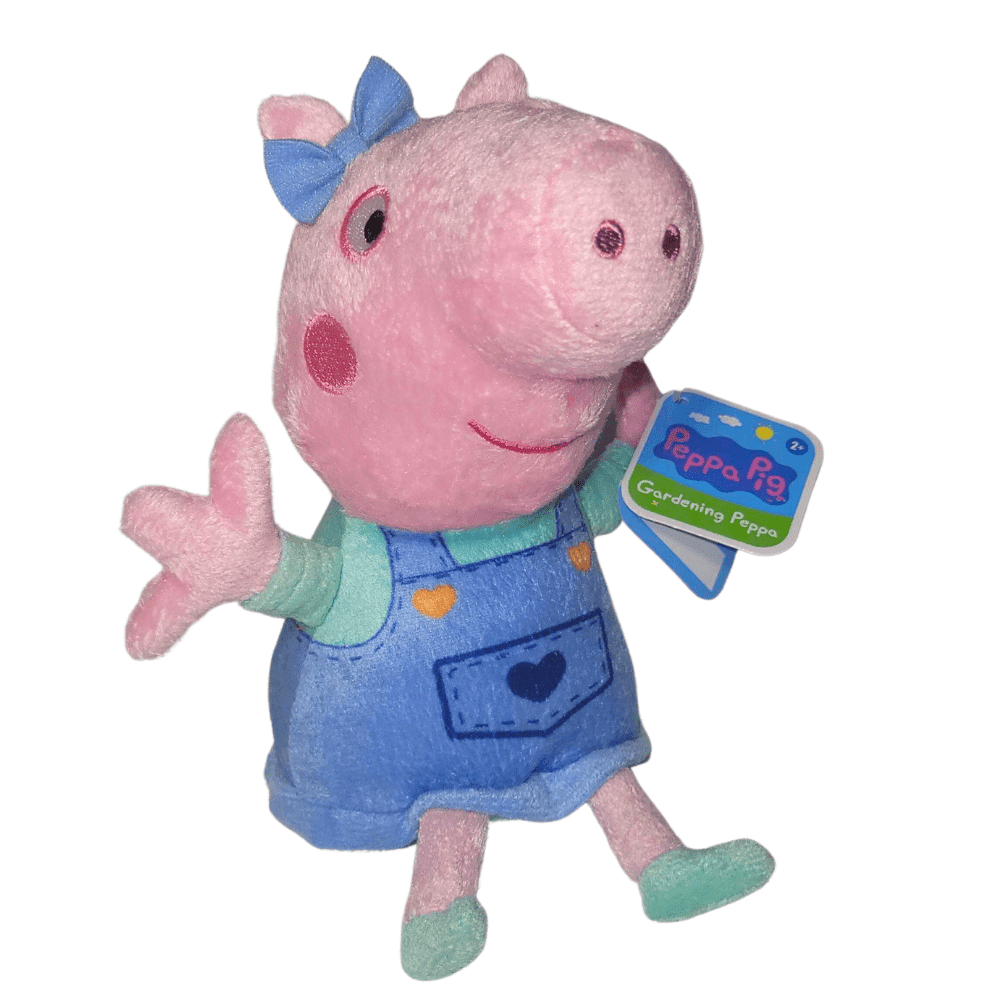 Peppa Pig Super Soft & Cuddly 8 Inch Plush Toy, Gardening Peppa With ...