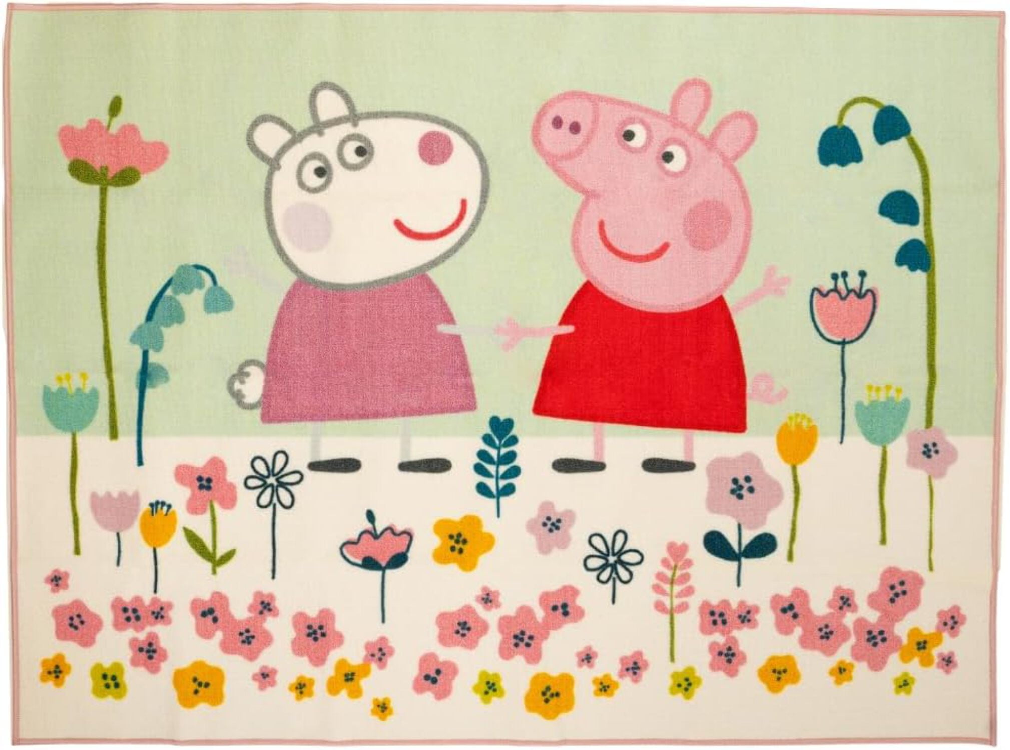 Peppa Pig Suzie Kids Area Rug Room Decor 52" x 69" Non Skid Play Mat ...