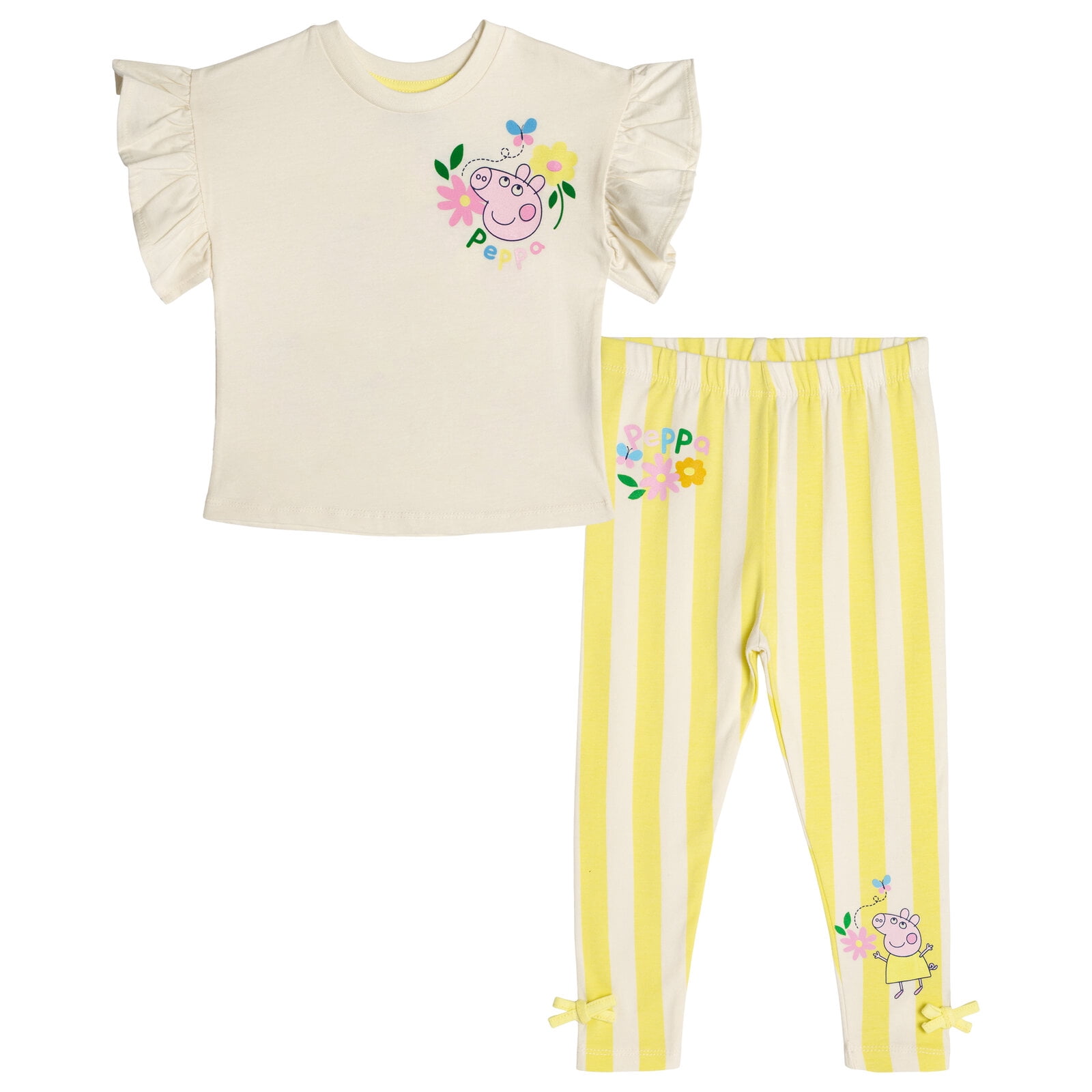 Peppa Pig T-Shirt and Leggings Outfit Set Toddler to Little Kid ...