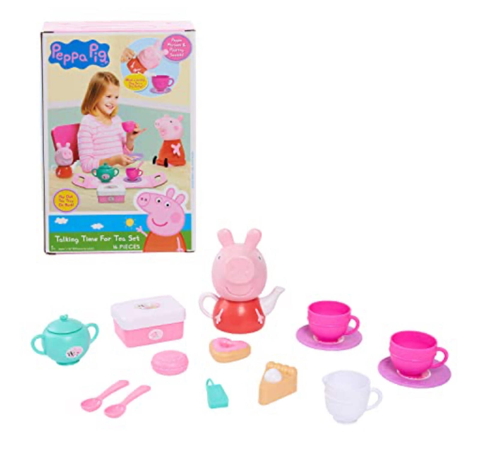 Peppa Pig Talking Time For Tea Set - Walmart.com