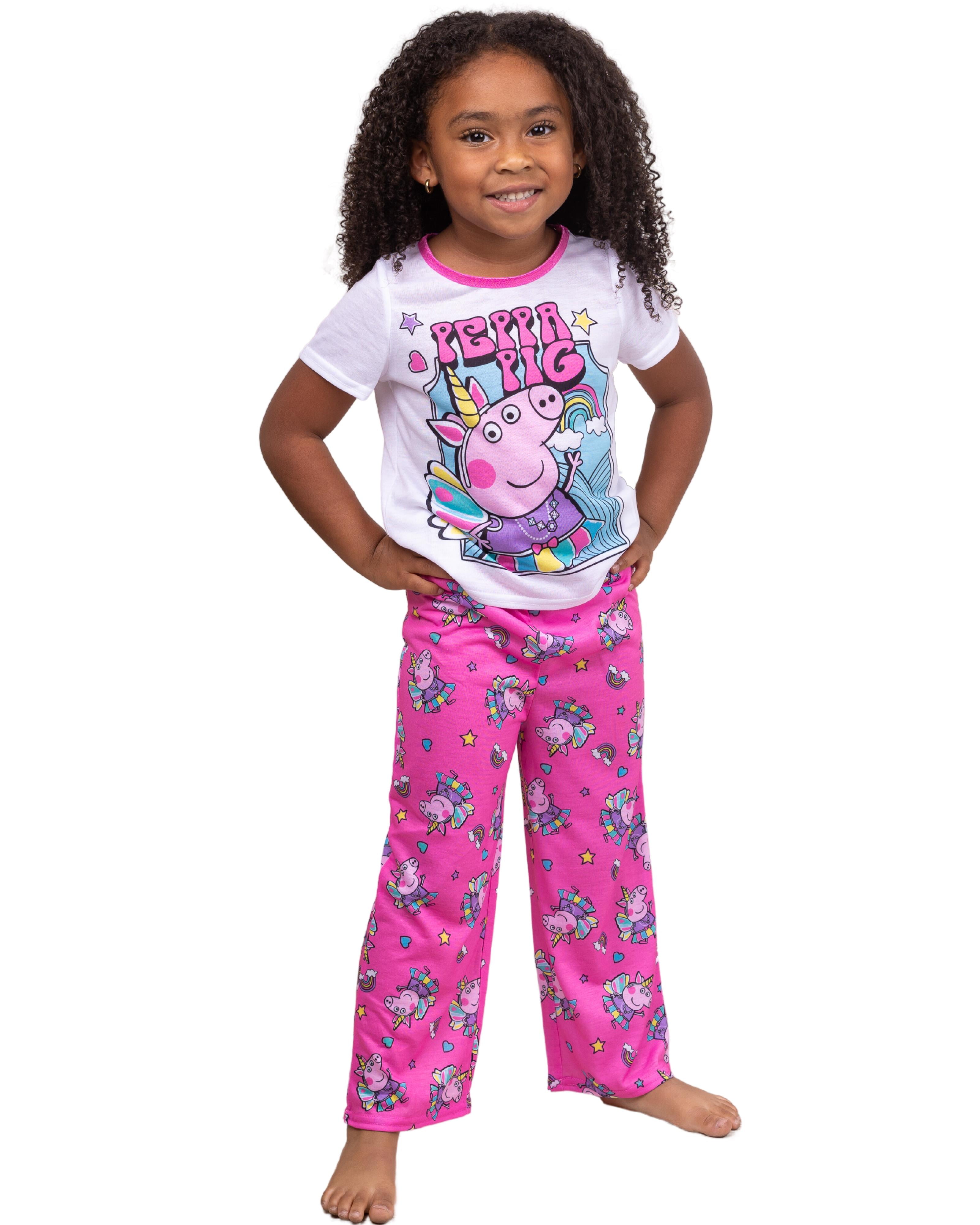 Peppa Pig Toddler Girls Unicorn Princess Short Sleeve, Size: 3T ...