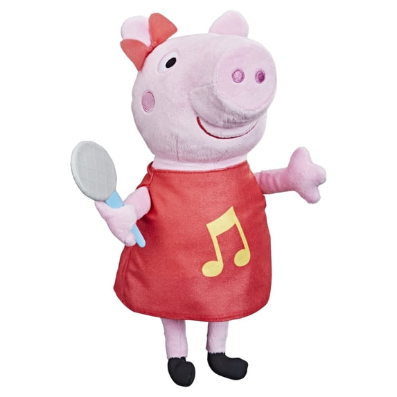 Peppa Pig, Plush Doll, 11 inch, Oink-Along Songs with Microphone ...