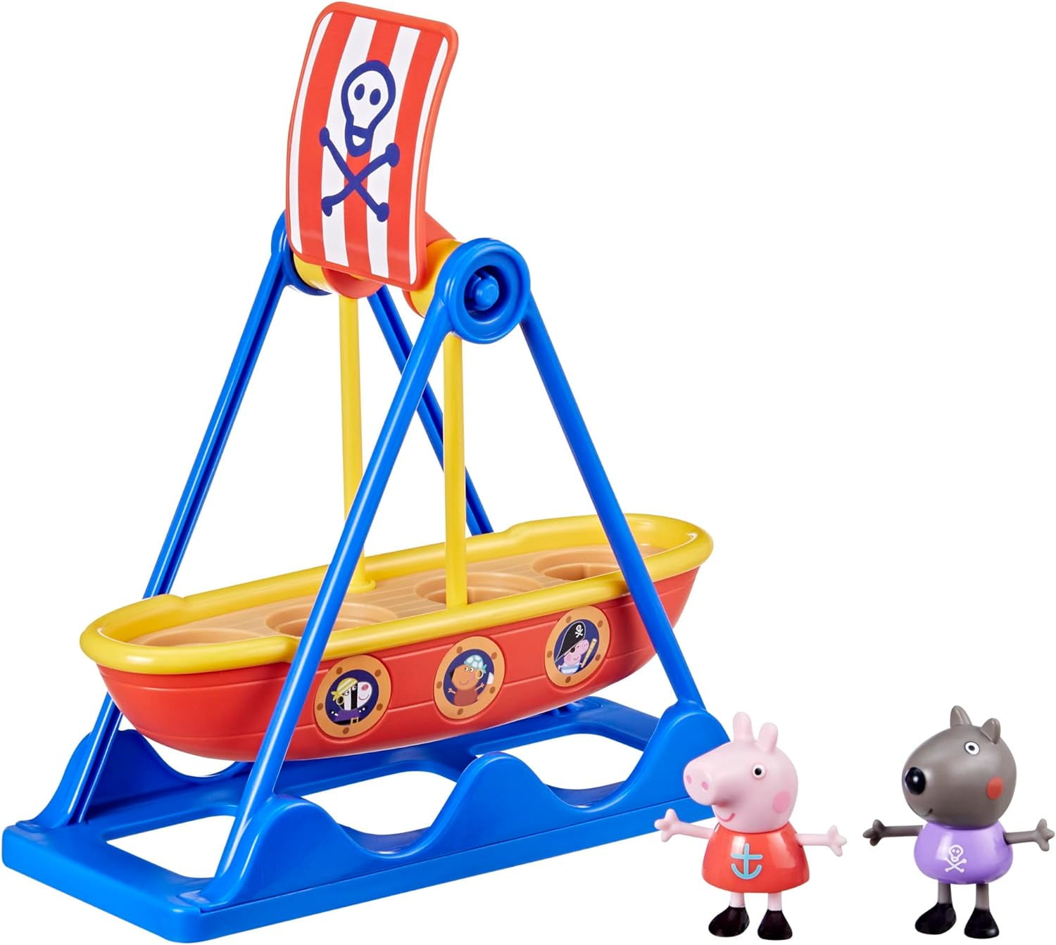 Peppa Pig Toys Peppa's Pirate Ride Playset with Swinging Pirate Ship ...
