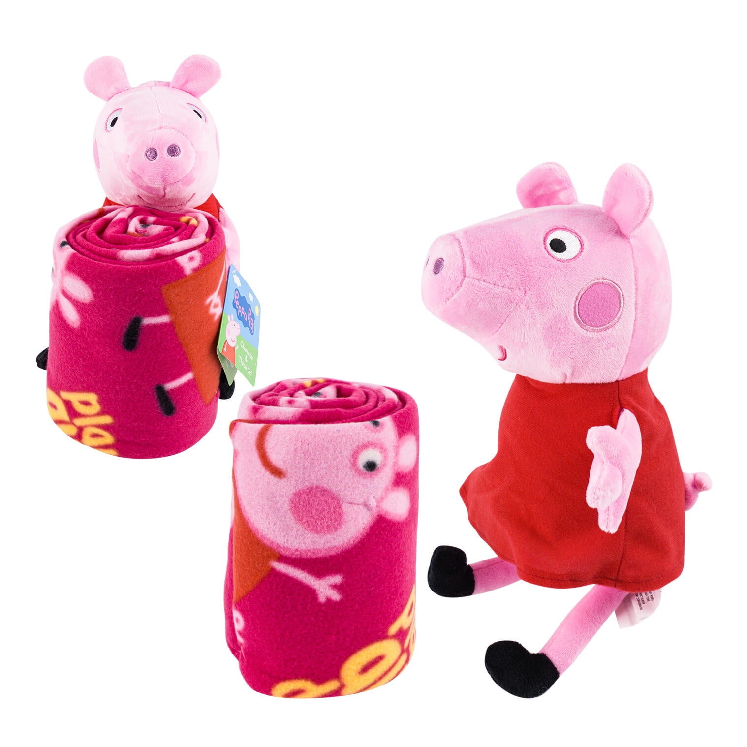 Peppa Pig Travel Set - 2 Piece Kids Travel Set includes Blanket 40" X ...
