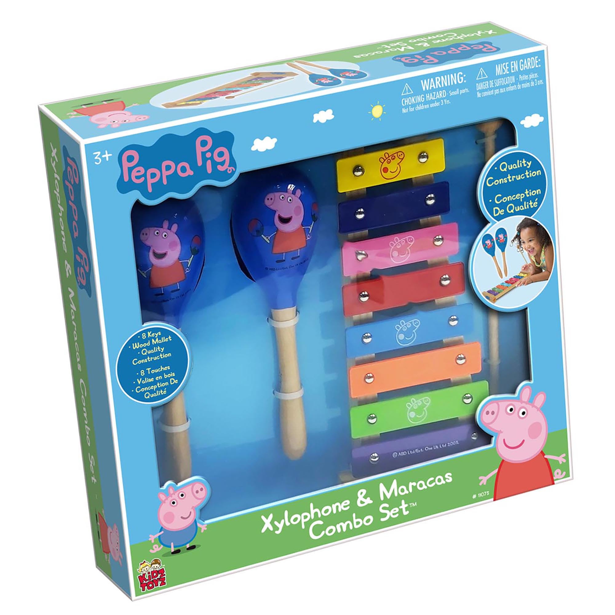 Free Shipping! Peppa Pig: Wood Xylophone & Maracas Combo Set - 8 Notes ...
