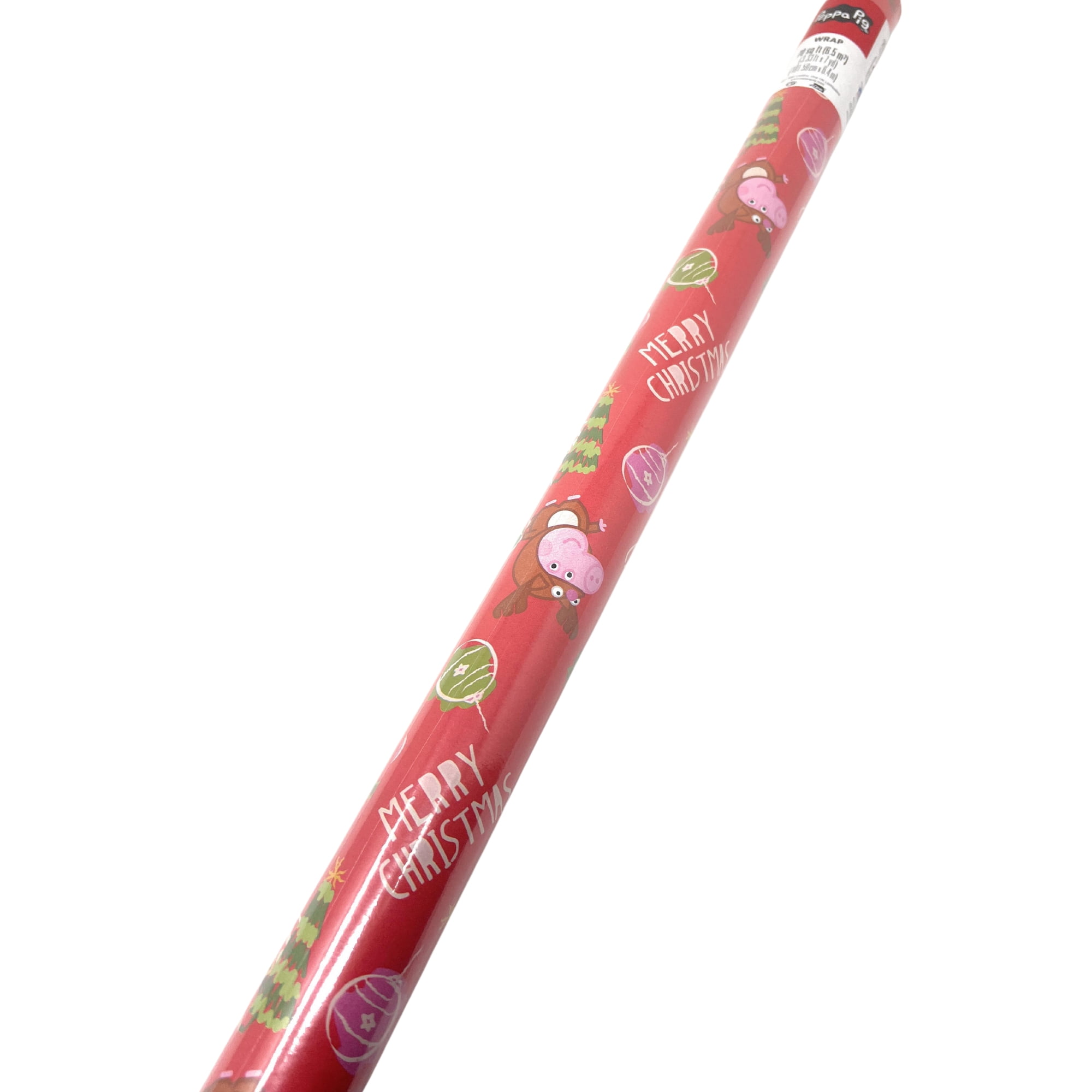 Peppa Pig Xmas Wrapping Paper, Tear Resistant Premium Gift Cover Kids ...