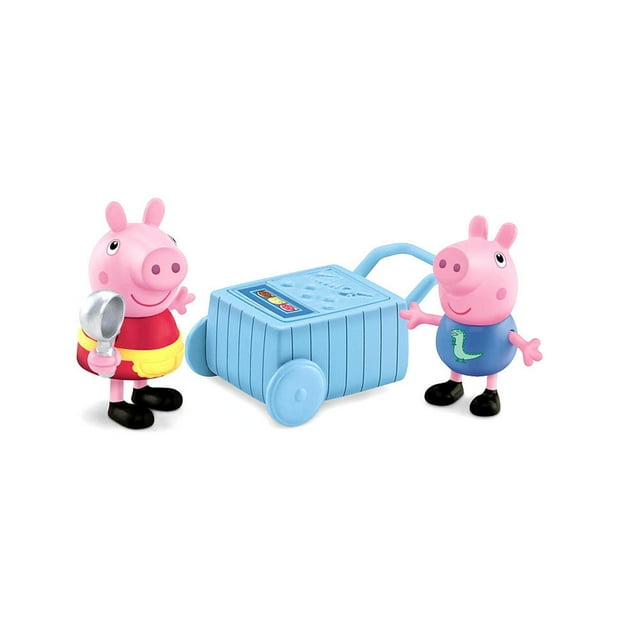 Peppa Pip Peppa and George Ice Cream Time Figures Pack - Walmart.com