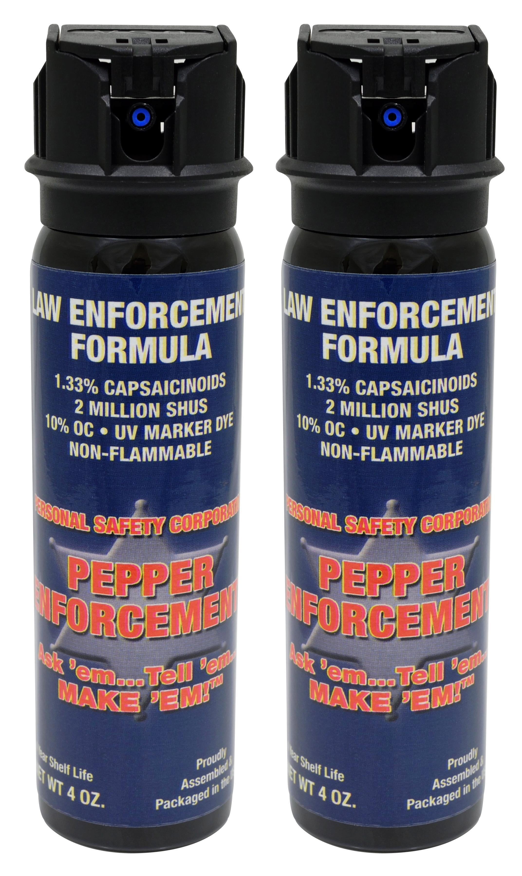 Pepper Enforcement 2-PACK Splatter Stream Pepper Spray - Maximum ...