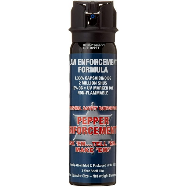 Pepper Enforcement Max Strength Self Defense 10% OC Pepper Spray (Foam ...