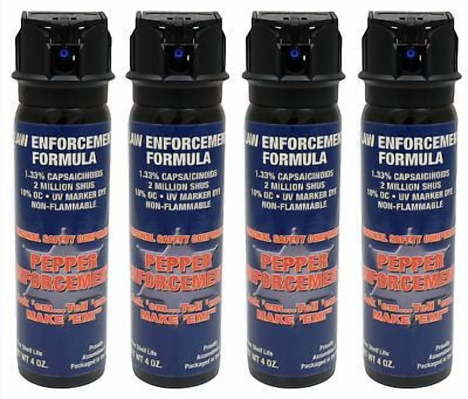Pepper Enforcement Bulk Pack of 4 - 4 oz. Mace 10% Pepper Spray ...