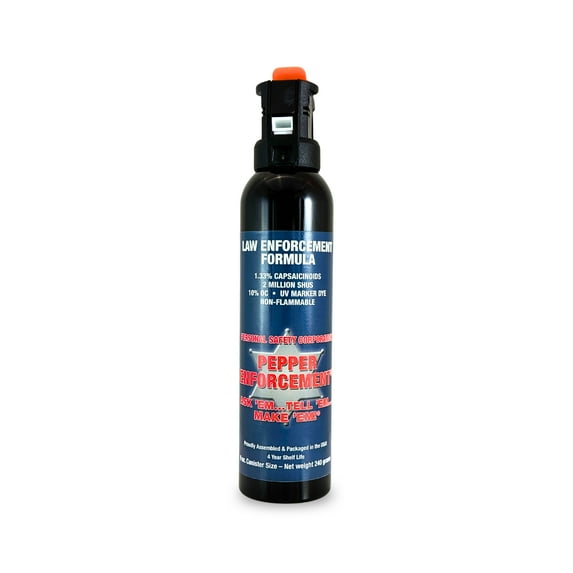 Pepper Enforcement Splatter Stream Pepper Spray - Maximum Strength OC ...