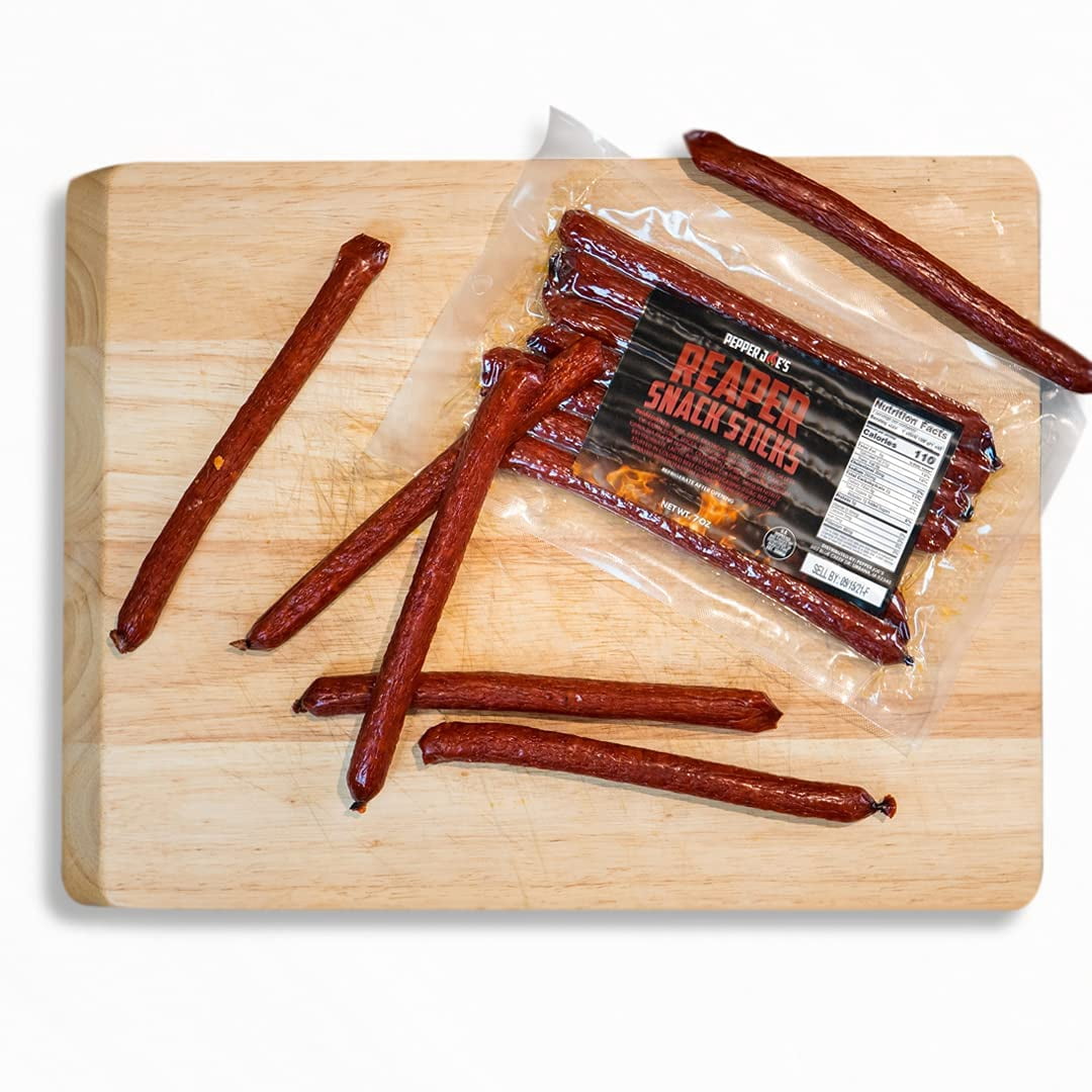 Pepper Joe’s Carolina Reaper GP27 Snack Sticks - Slow Smoked Spicy Meat ...