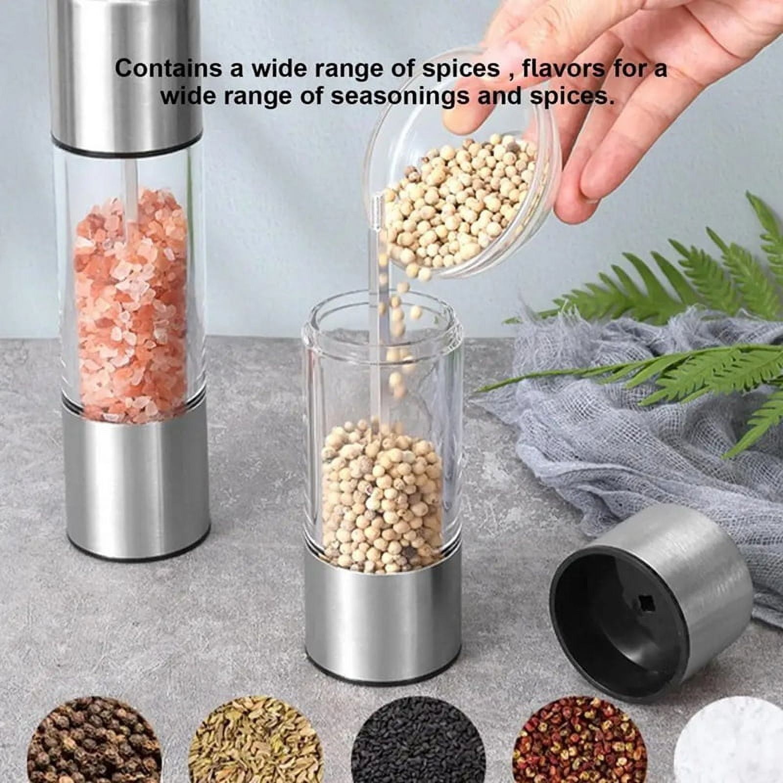 Pepper Mill Grinder Hand Refillable Pepper Mill Grinder Adjustable ...