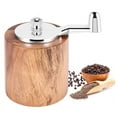 Salt and Pepper , Hand Crank Wood Pepper Grinder Salt Shaker - Walmart.com