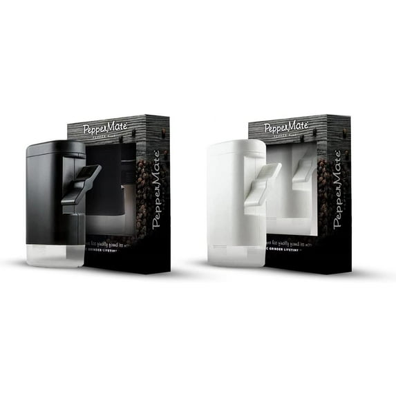 Pepper, Peppercorn & Salt Grinder-Mill Set by - Easy-To-Fill, Gourmet ...