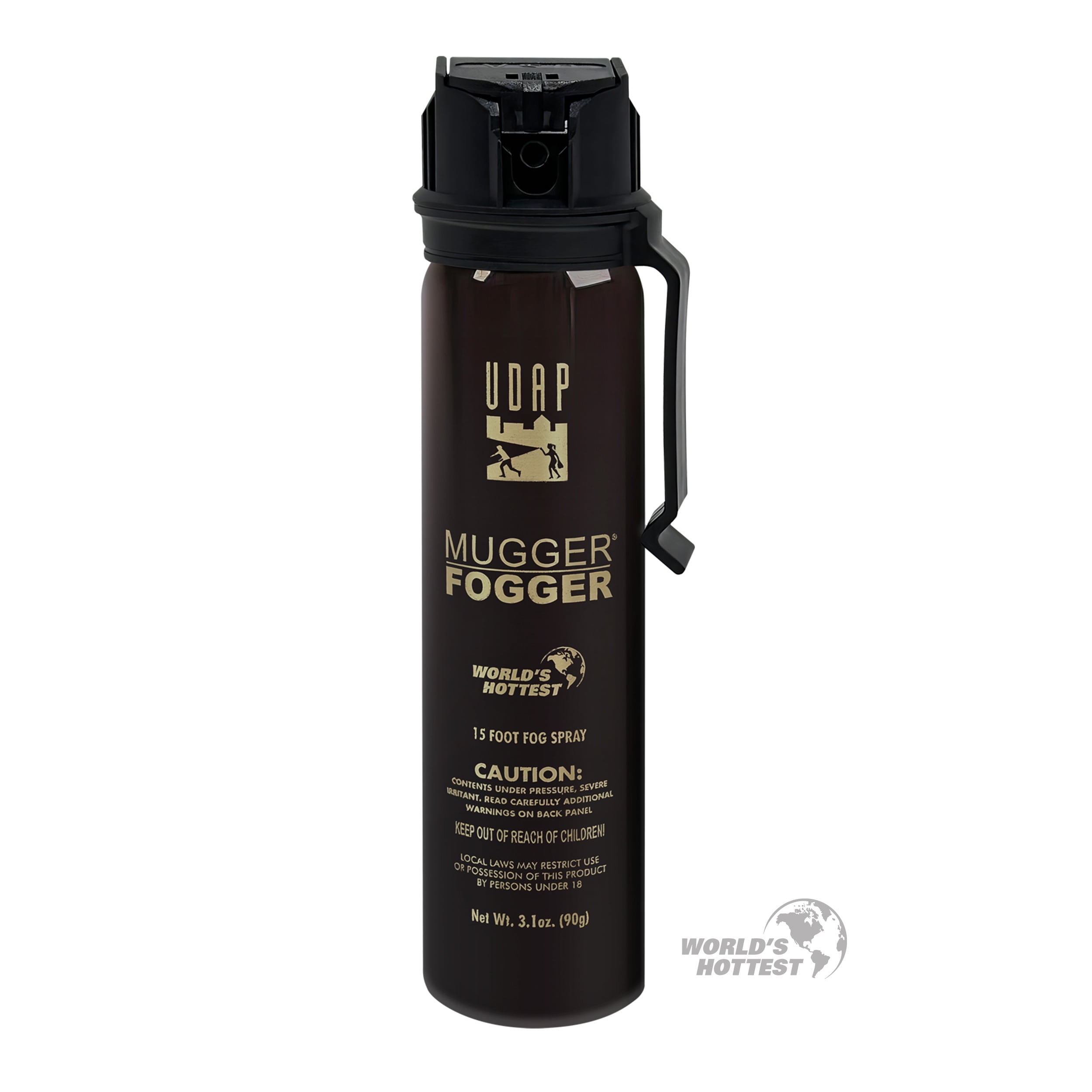 UDAP Pepper Power Mugger Fogger Hot Pepper Spray for Protection, 3.1 oz ...