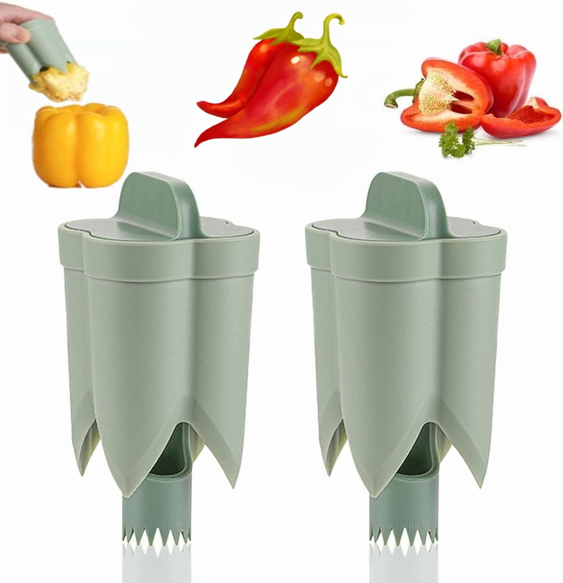 Pepper Seed Corer Remover, 2025 New 2 in 1 Fruit Bell Pepper Corer Seed ...
