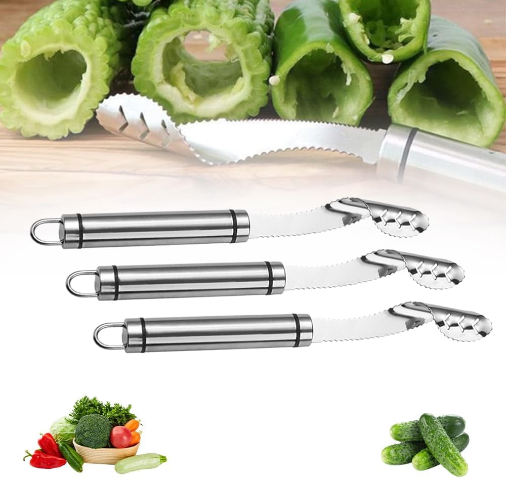 Pepper Seed Corer Remover, 2025 Upgraded 2 in 1 Bell Pepper Corer Seed ...