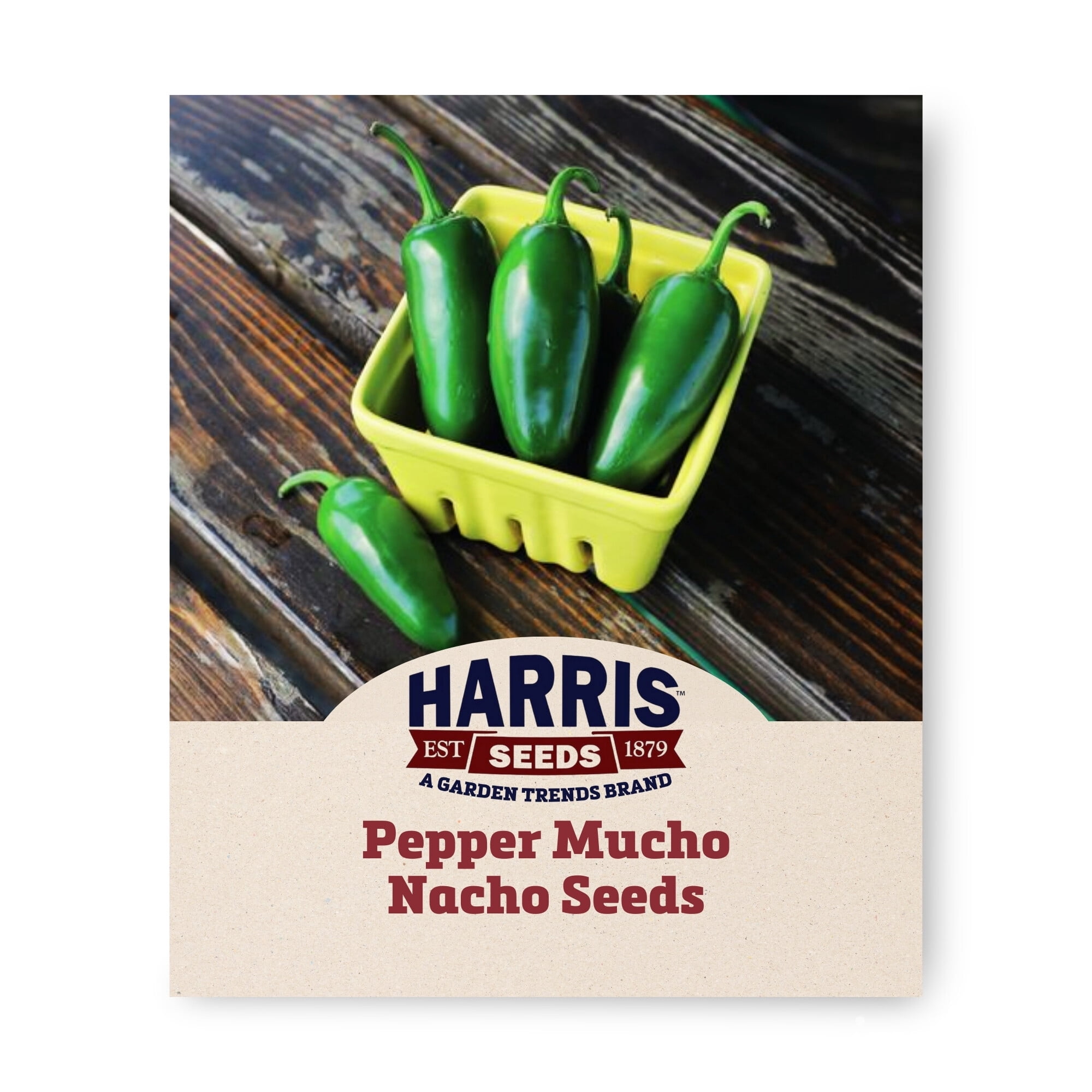 Harris Seeds Pepper Mucho Nacho Jalapeño Variety, Non-GMO, 50 Count ...