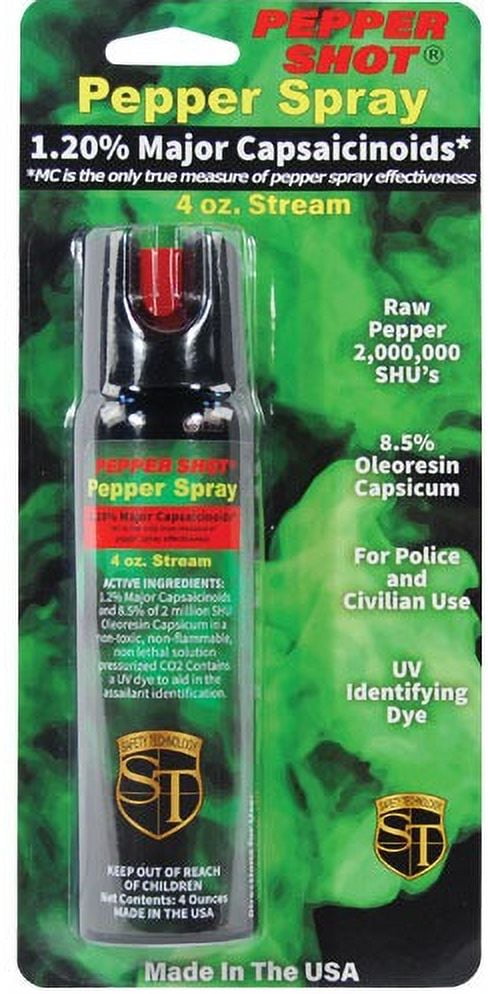 Pepper Shot 1.2% Mc Pepper Spray Stream 4oz - Walmart.com