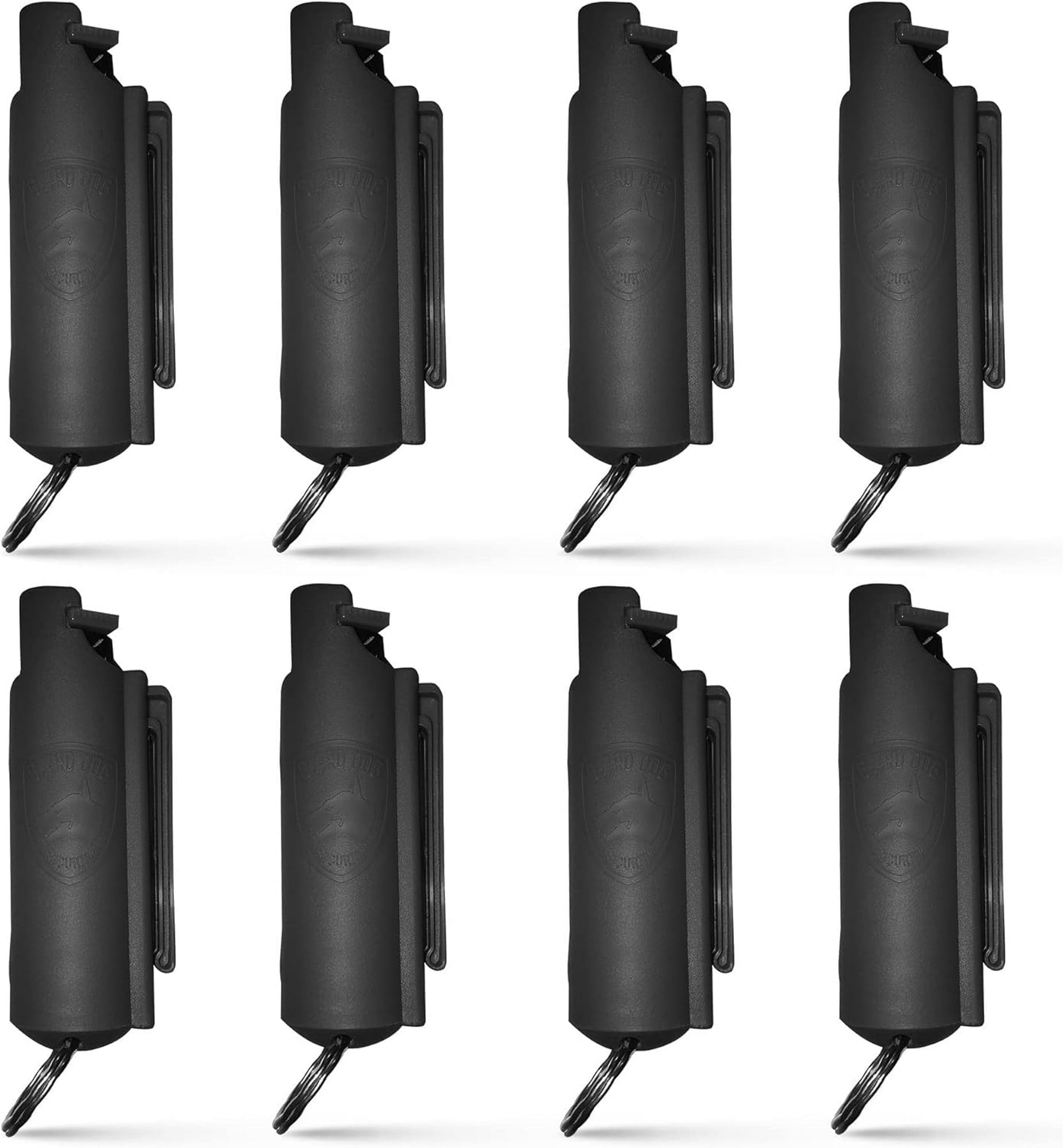 Guard Dog Pepper Spray Keychain, 8 Pack, Black, Self-Defense, 16 ft ...