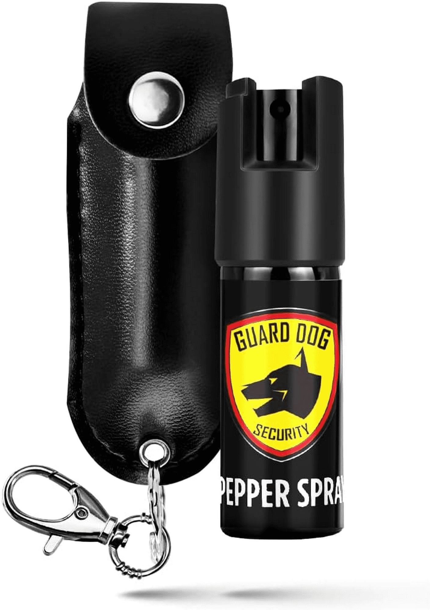 Pepper Spray for Self-Defense w/ Black Leather Pepper Spray Keychain ...