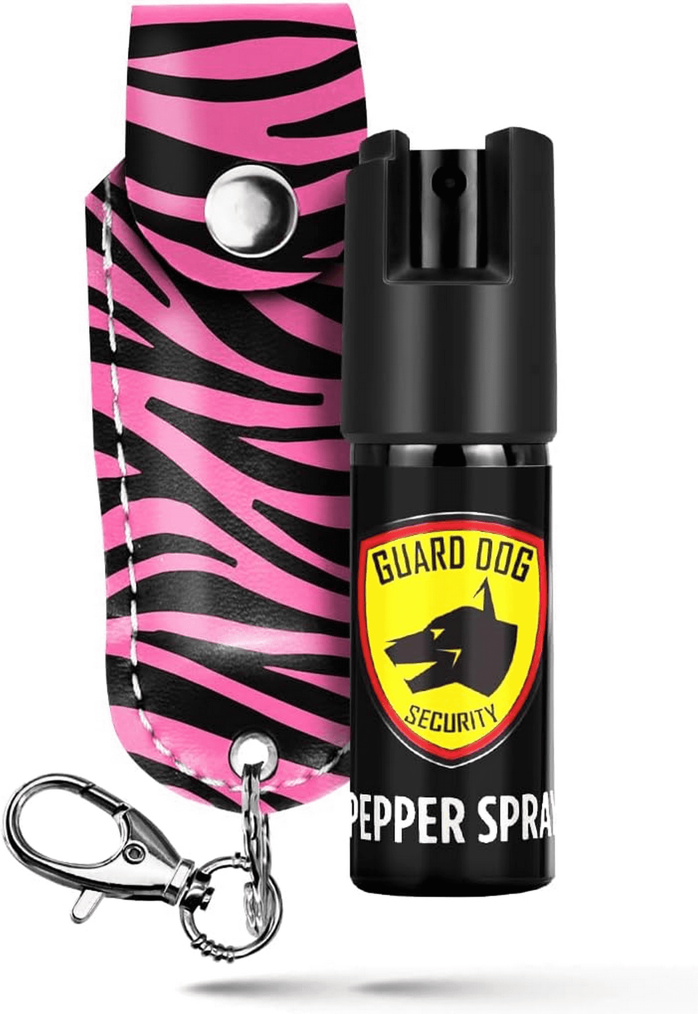 Pepper Spray for Self-Defense w/ Zebra Pink Leather Pepper Spray ...