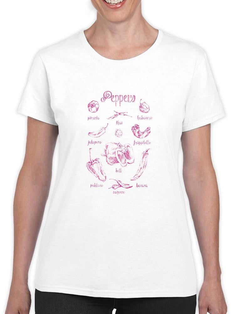 Pepper Varieties T-Shirt Women -Ethan Harper Designs, Female Large ...