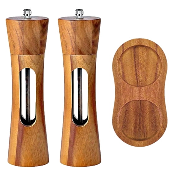Pepper Wood Salt and Pepper Mill Manual Salt Mill Spice Mill with ...