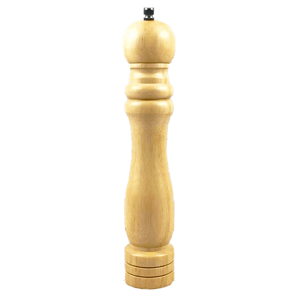 Pepper grinder wooden stainless steel core manual freshly ground black ...