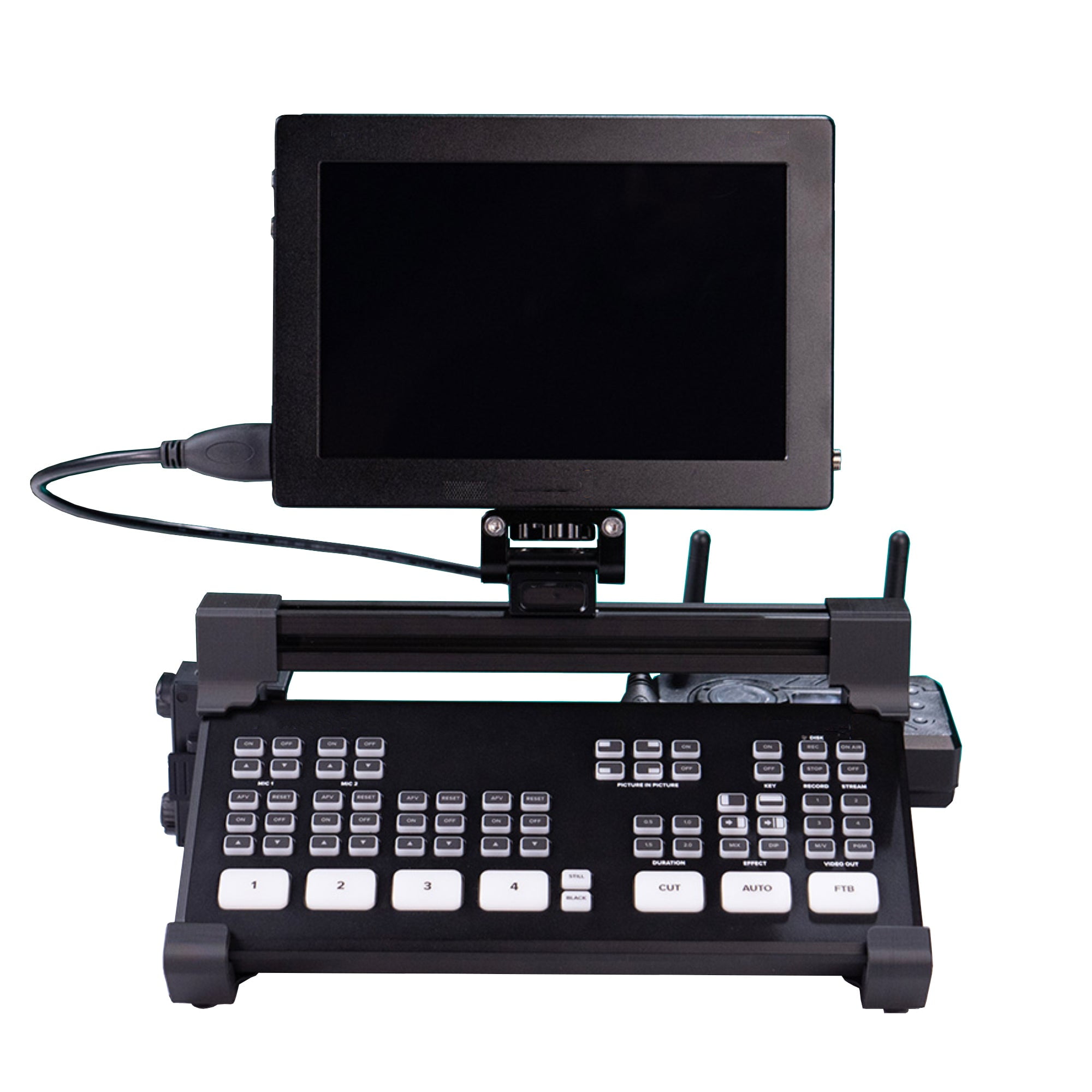 PepperTech Digital PK1 Pro Streamer AM Stand Bundle for ATEM Mini / Pro / ISO (Black) - Walmart.com