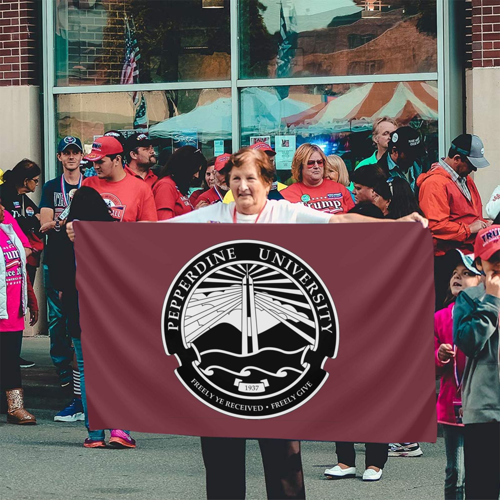 Pepperdine University Flag 3x5 Outdoor ,Sewn Stripes, Stronger Brass ...