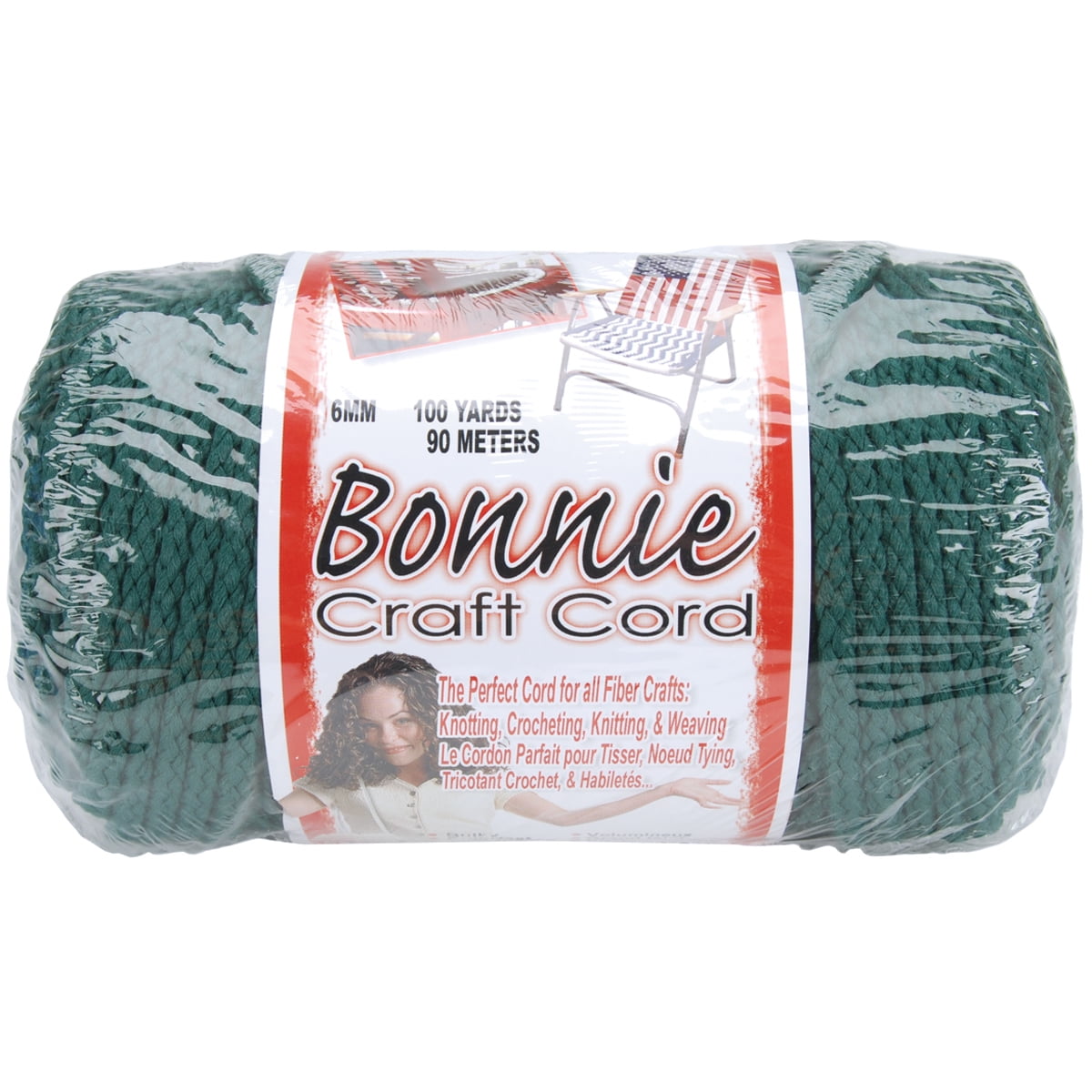 Pepperell Bonnie Macrame Craft Cord 6mmX100yd, Forest - Walmart.com