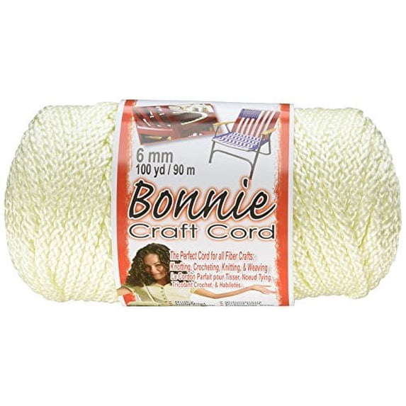 Pepperell Bonnie Macrame Craft Cord 6mmX100yd-Ivory - Walmart.com