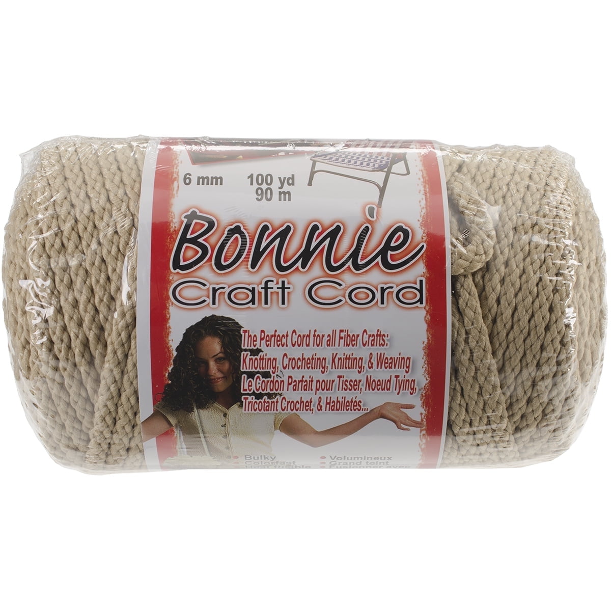 Pepperell Bonnie Macrame Craft Cord 6mmX100yd, Jute - Walmart.com