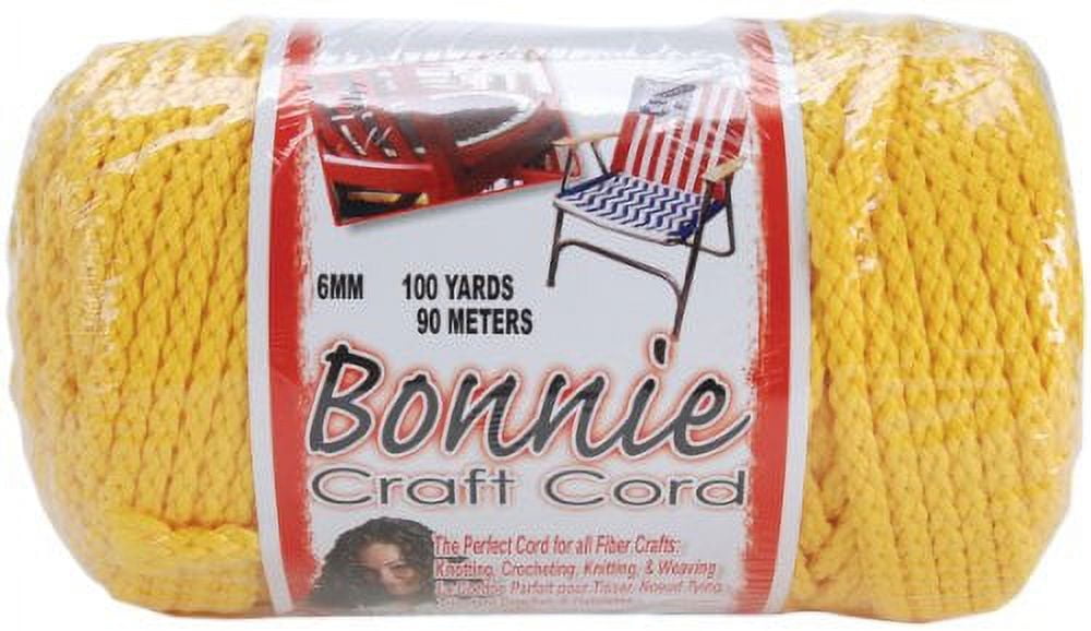Pepperell Bonnie Macrame Craft Cord 6mmX100yd, Sunshine Yellow ...