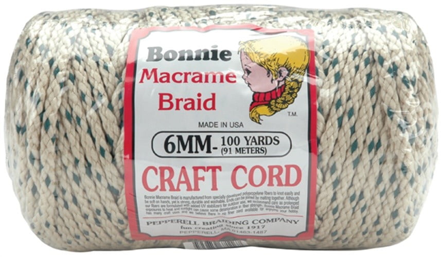 Pepperell Braiding BB6-100-116 Bonnie Macrame Craft Cord 6mm 100 Yards ...