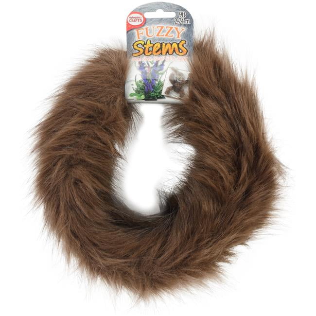Pepperell Craft Fuzzy Stems - Brown, 9 ft - Walmart.com