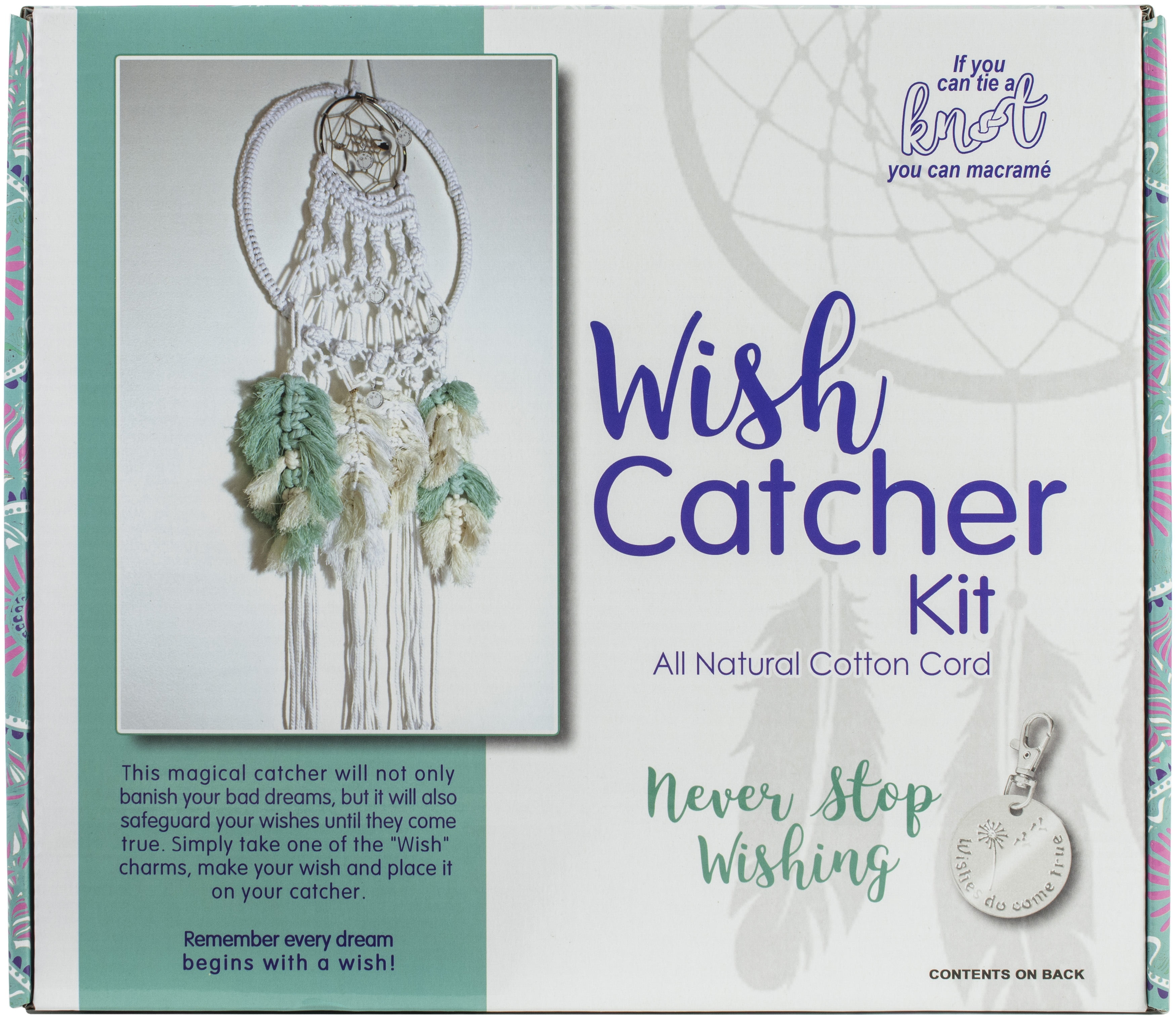 Pepperell Designer Macrame Kit-Wish Catcher - Walmart.com