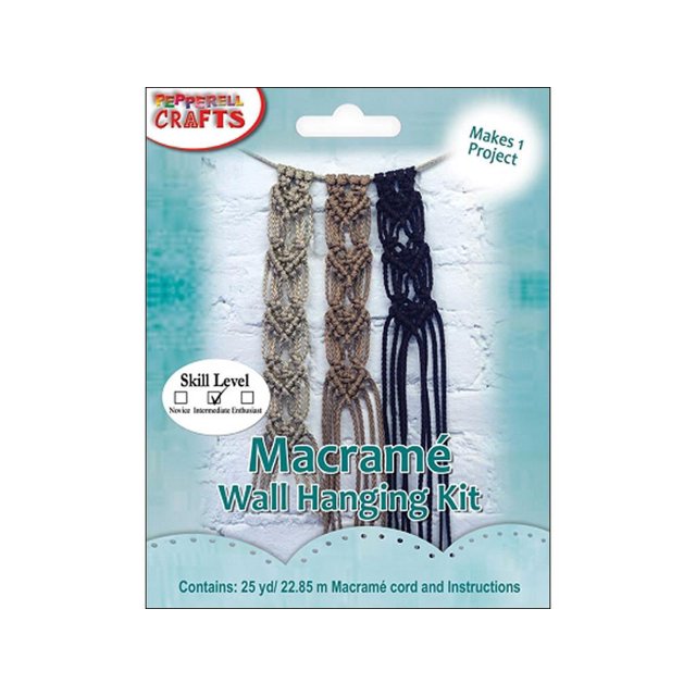 Pepperell Kit Macrame Heart Wall Hanging - Walmart.com