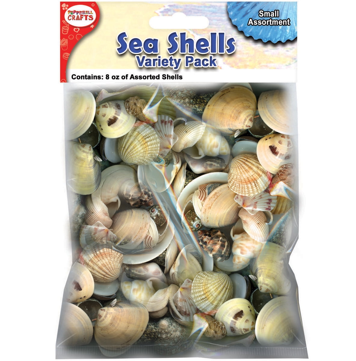 Pepperell Mixed Sea Shells 8oz-Small - Walmart.com