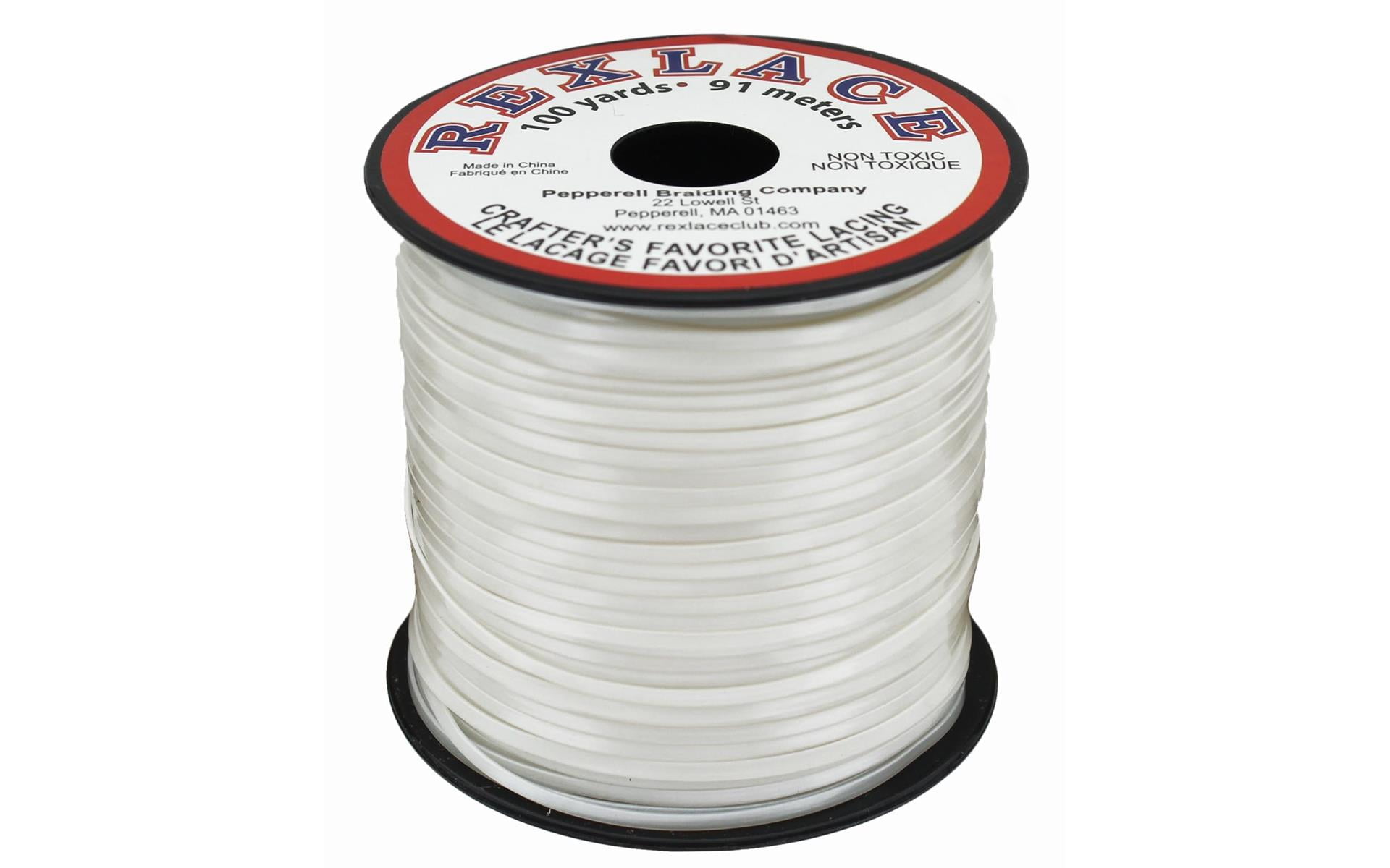 Pepperell Rexlace 100yd Spool Pearl - Walmart.com