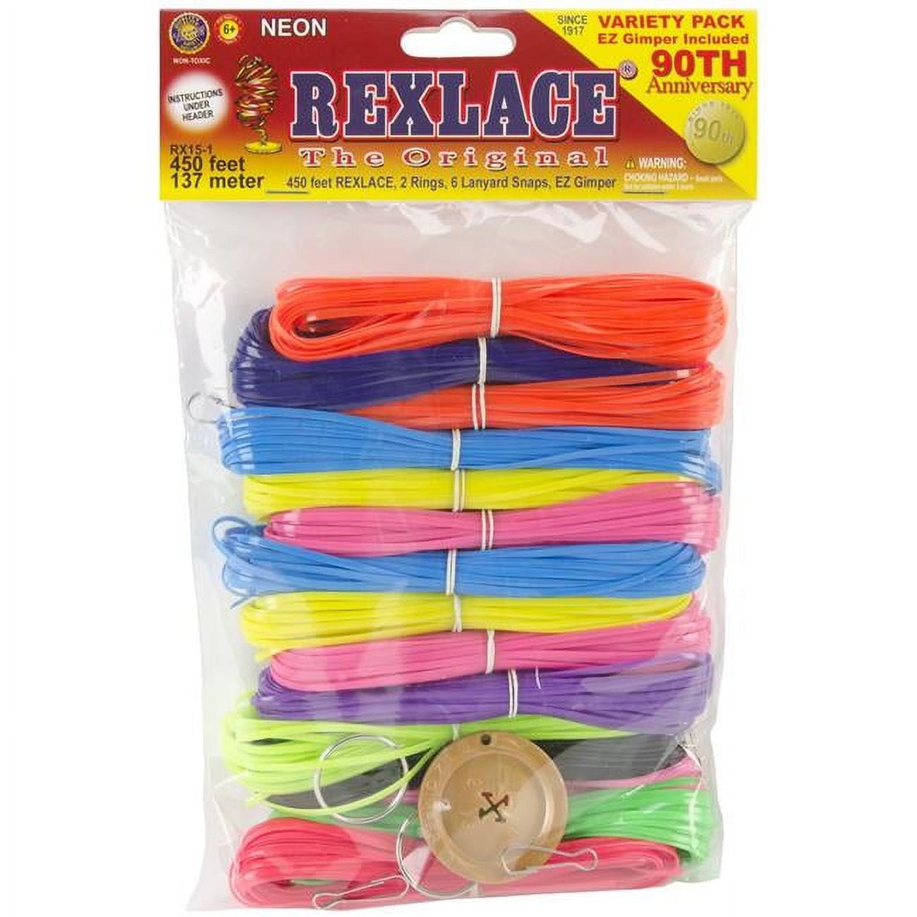 Pepperell Rexlace Neon Plastic Lacing, 450 ft - Walmart.com