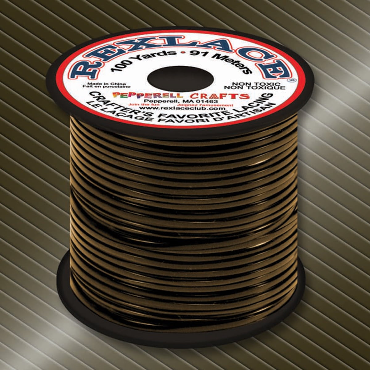 Pepperell Rexlace Plastic Lacing - 100 yards, Medium Brown - Walmart.com