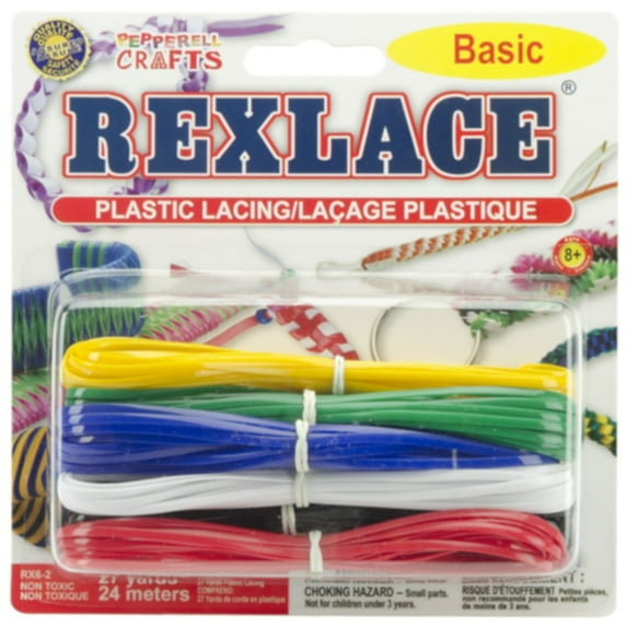 Pepperell Rexlace Plastic Lacing Variety Pack - 27 Yards/24 Meters ...