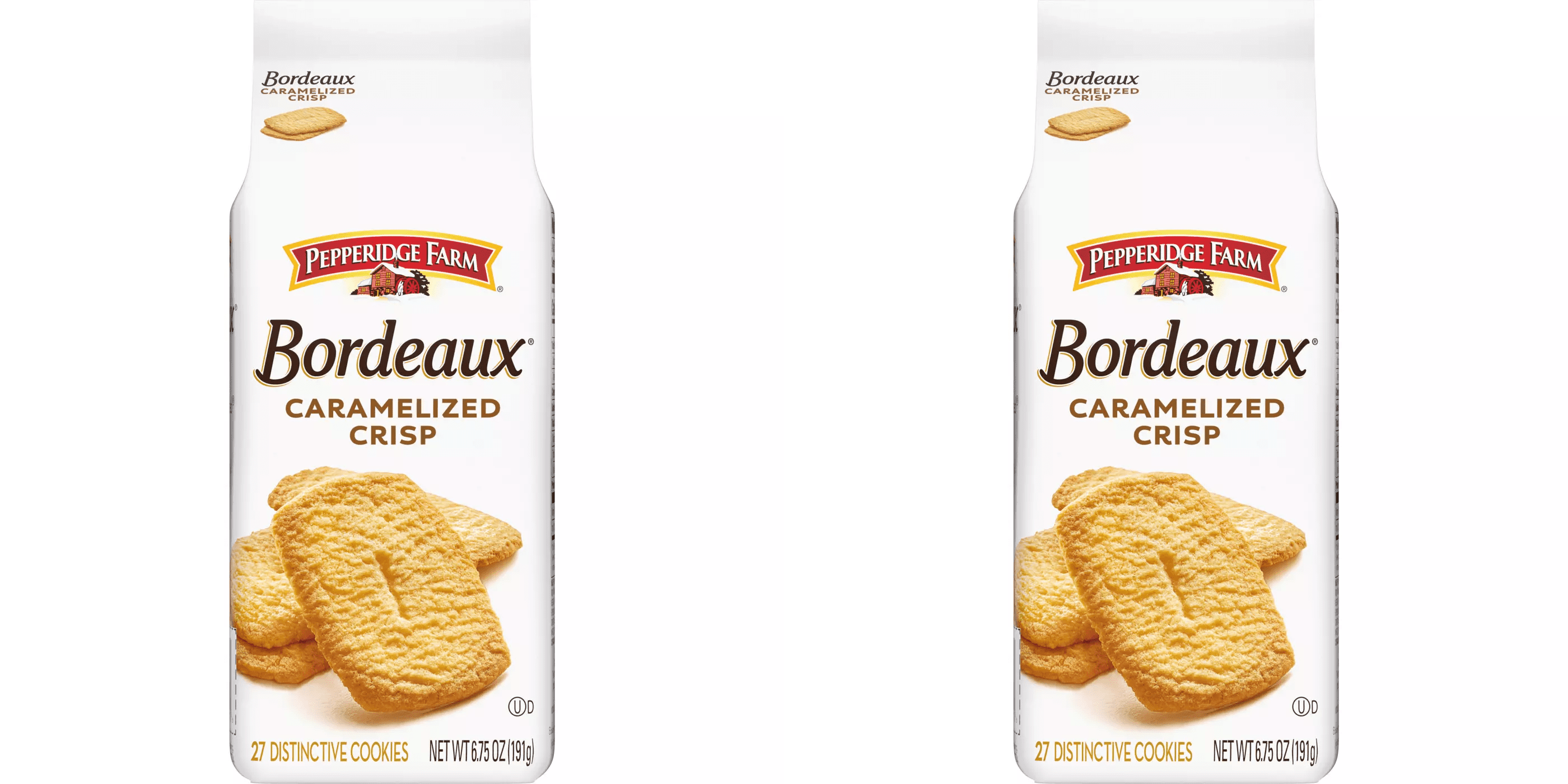 Pepperidge Farm Bordeaux Caramelized Crisp Cookies, 6.75 oz pack of 2 ...